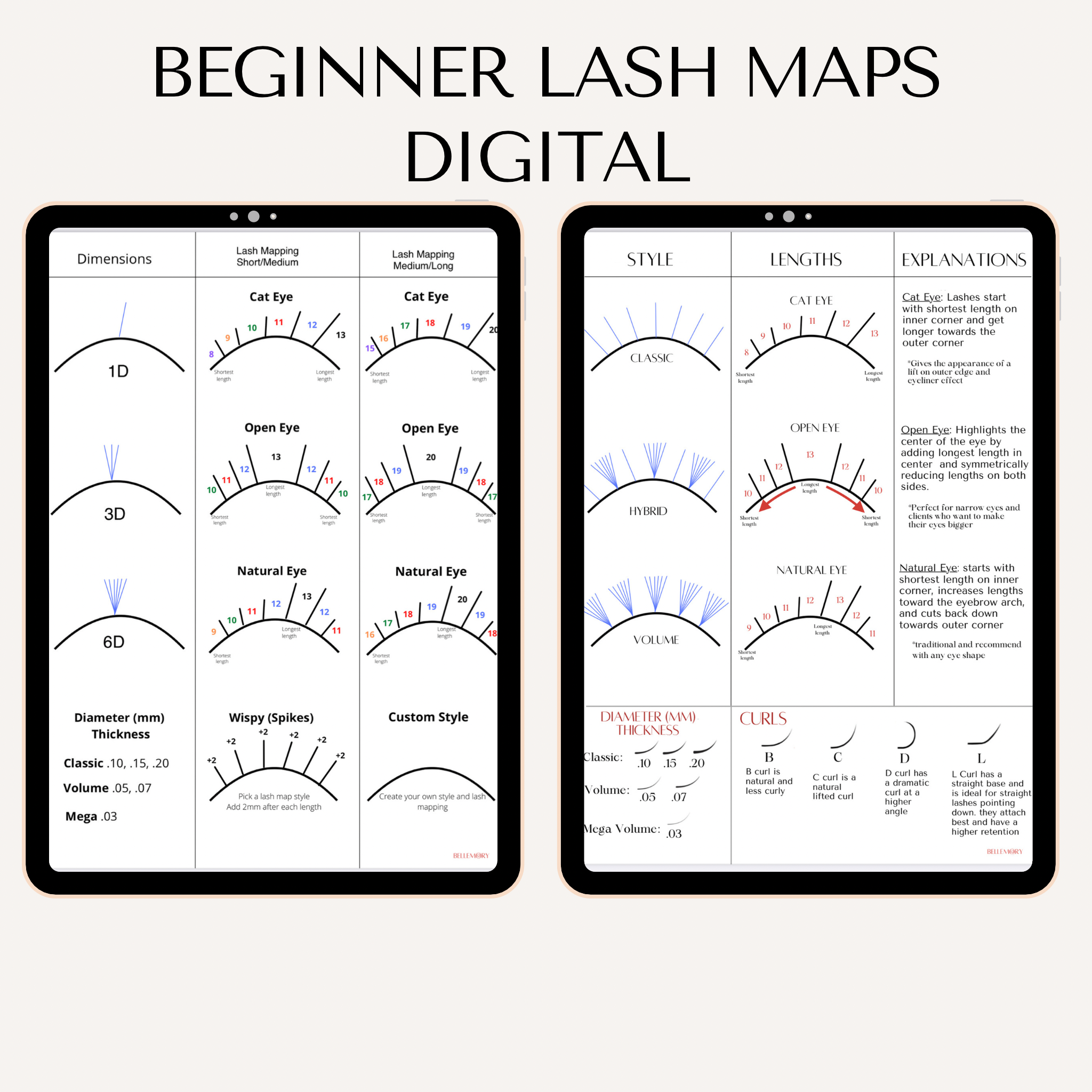 Beginner & Wispy Digital Templates – Bellemory
